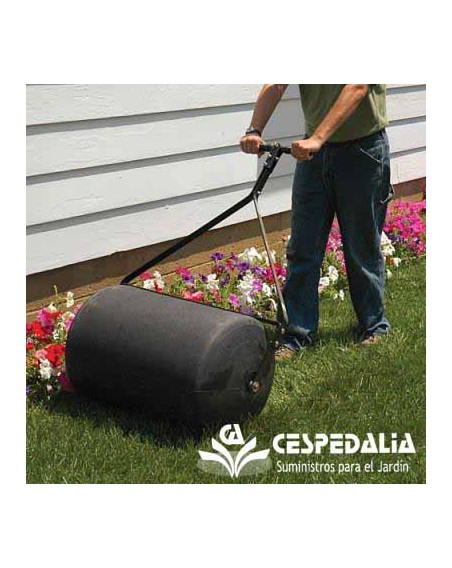 2 en 1: Rodillo compactador manual o arrastre 122 Kg